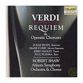 博客來-Verdi: Requiem And Operatic Choruses / Shaw, Robert (2CD)