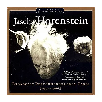 博客來-Jascha Horenstein - Broadcast Performances form Paris , 1952-1966