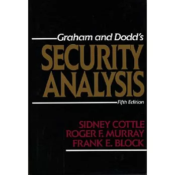 博客來-Graham and Dodd’s Security Analysis