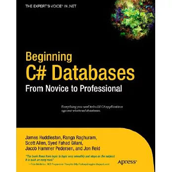 博客來-Beginning C# Databases: From Novice To Professional