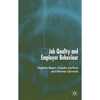 博客來-Job Quality And Employer Behaviour