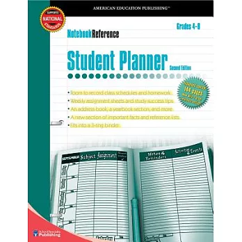 博客來-Student Planner: Grades 4 - 8