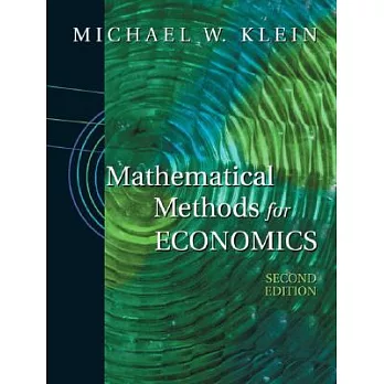 博客來-Mathematical Methods for Economics