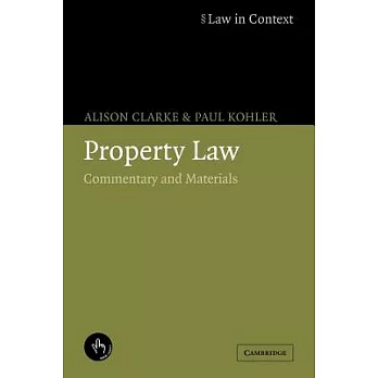 博客來-Property Law: Commentary and Materials