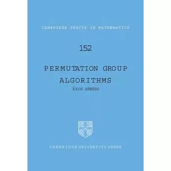 博客來-Permutation Group Algorithms