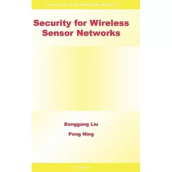 博客來-Security for Wireless Sensor Networks