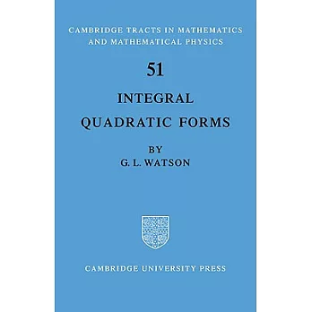 博客來-Integral Quadratic Forms