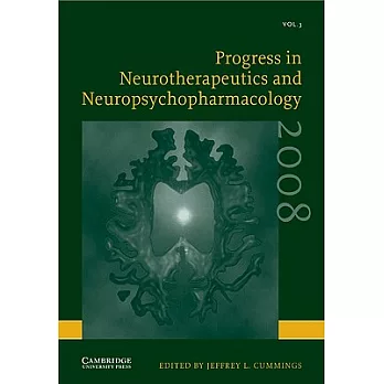 博客來-Progress in Neurotherapeutics and Neuropsychopharmacology: Volume 3 ...