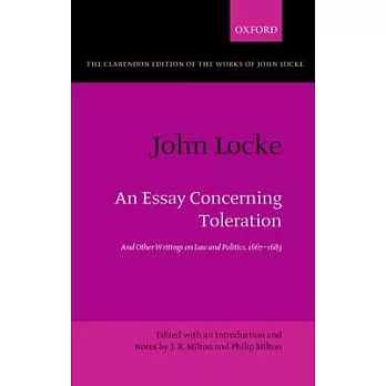 博客來-John Locke: An Essay Concerning Toleration: and Other Writings on ...