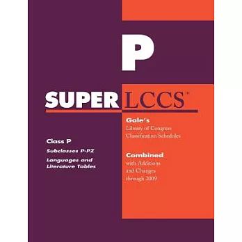 博客來-Super LCCS: Class P, Subclasses P-PZ, Language and Literature ...