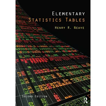 博客來-Elementary Statistics Tables