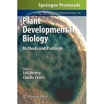 博客來-Plant Developmental Biology: Methods and Protocols