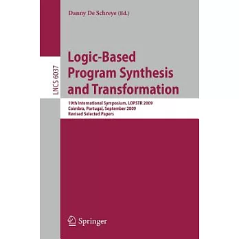 博客來-Logic-Based Program Synthesis and Transformation