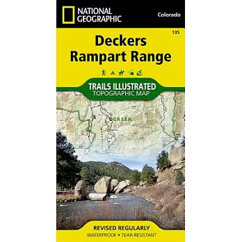 博客來-National Geographic Trails Illustrated Map Deckers / Rampart Range