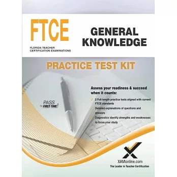 博客來-FTCE General Knowledge Practice Test Kit: Teacher Certification Exam