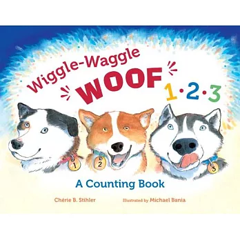 博客來-Wiggle-Waggle Woof 1, 2, 3: A Counting Book