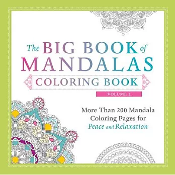 博客來-The Big Book of Mandalas Coloring Book, Volume 2: More Than 200 ...