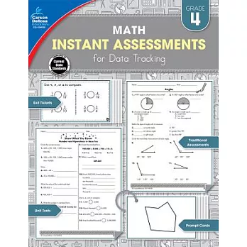 博客來-Instant Assessments for Data Tracking Math Grade 4