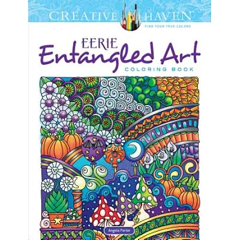 博客來-Creative Haven Eerie Entangled Art Coloring Book