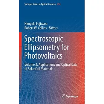 博客來-Spectroscopic Ellipsometry for Photovoltaics: Volume 2 ...