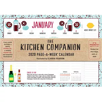 博客來-The Kitchen Companion 2020 Calendar