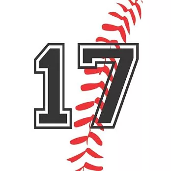 博客來-17 Journal: A Baseball Jersey Number #17 Seventeen Notebook For ...