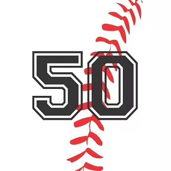 博客來-50 Journal: A Baseball Jersey Number #50 Fifty Notebook For Writing ...