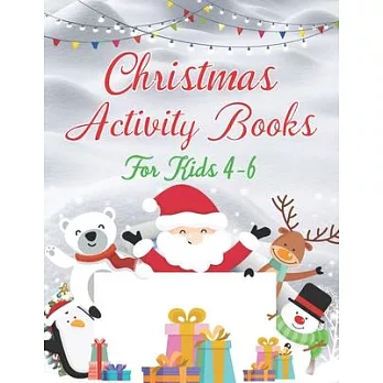 博客來-Christmas Activity Books For Kids 4-6: A Fun Kid Activity Book Game ...