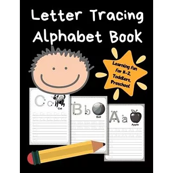 博客來-Letter Tracing Alphabet Book: ABC Learning Book for Kids - Toddlers ...