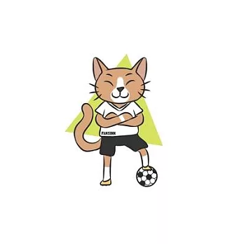 博客來-Soccer Cat Notebook: Graph Paper Journal 6x9 - 120 Pages