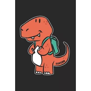 博客來-Funny School T-Rex Dinosaur Notebook: Graph Paper Journal 6x9 - 120 ...