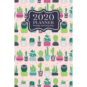 博客來-2020 Planner Weekly And Monthly: 2020 Planner Cactus - January To ...