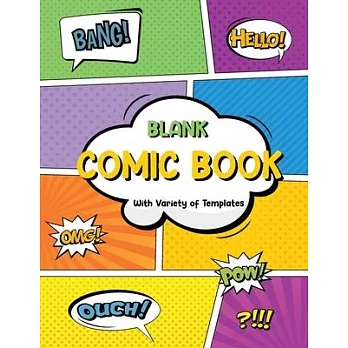 博客來-Blank Comic Book Notebook: Create Your Own Comics For Drawing and ...