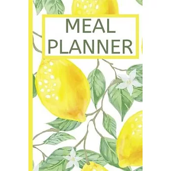 博客來-Meal Planner: Weekly Menu Planner With Grocery List, Lemon Pattern ...