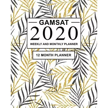 博客來-GAMSAT 2020 Weekly and Monthly Planner: 12 Month Study Planner for ...