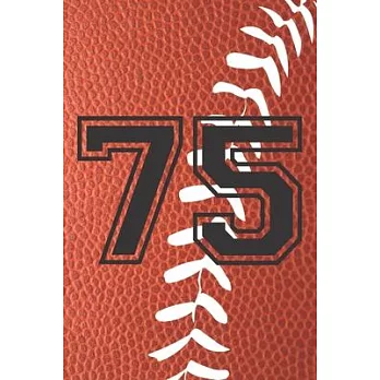 博客來-75 Journal: A Football Jersey Number #75 Seventy Five Notebook For ...