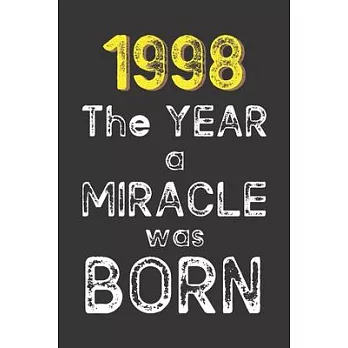 博客來-1998 The Year a Miracle was Born: Born in 1998. Birthday Nostalgia ...