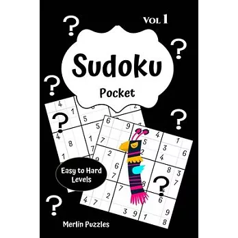 博客來-Sudoku Pocket Easy to Hard Levels: 150 Handy Size Travel-Friendly ...