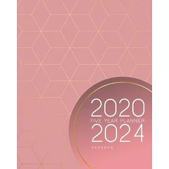 博客來-2020-2024 Five Year Planner-Hexagon: 60 Months Calendar, 5 Year ...