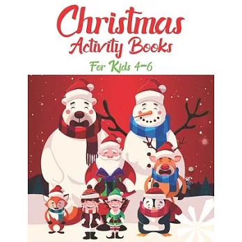 博客來-Christmas Activity Books For Kids 4-6: An Effective Holiday ...