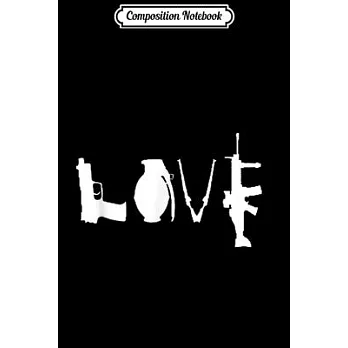 博客來-Composition Notebook: LOVE GUNS Pro Gun Love 2nd Amendment Journal ...