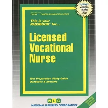 博客來-Licensed Vocational Nurse: Passbooks Study Guide