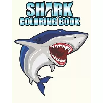 博客來-Shark coloring Book: Shark coloring Book for Kids, toddlers, Baby ...