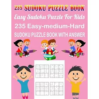 博客來-235 Sudoku Puzzle Book Easy Sudoku Puzzle For Kids 235 Easy-Medium ...