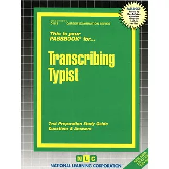 博客來-Transcribing Typist: Passbooks Study Guide