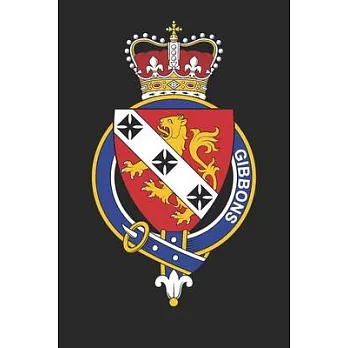 博客來-Gibbons: Gibbons Coat of Arms and Family Crest Notebook Journal (6 ...