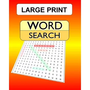 博客來-Large Print Word Search: 100 puzzles with answers for the ...