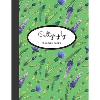 博客來-Calligraphy Practice Paper: Notebook For Hand Lettering