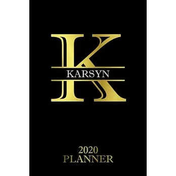博客來-Karsyn: 2020 Planner - Personalised Name Organizer - Plan Days, Set ...