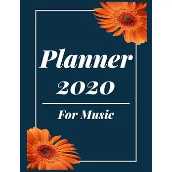 博客來-Planner 2020 for Music: Pretty Simple Planner - 2020 Planner (8.5 ...